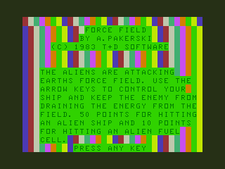 Force Field (1984) - MobyGames