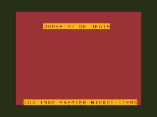 Dungeons of Death (1982) - MobyGames
