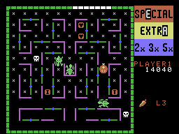 Screenshot of Lady Bug (ColecoVision, 1981) - MobyGames