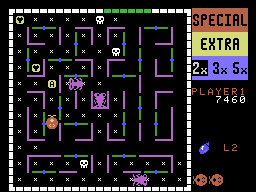 Screenshot of Lady Bug (ColecoVision, 1981) - MobyGames