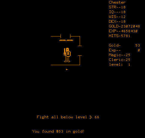 Screenshot of dnd (Terminal, 1975) - MobyGames