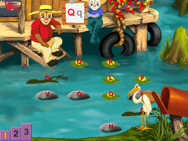 Screenshot of JumpStart Kindergarten Reading (Windows 3.x, 1996 ...