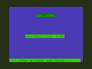Galleons (1982) - MobyGames