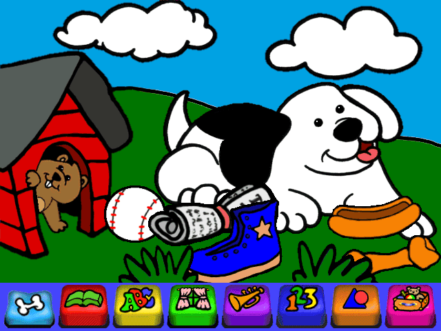 Screenshot of JumpStart Toddlers (Windows 3.x, 1996) - MobyGames