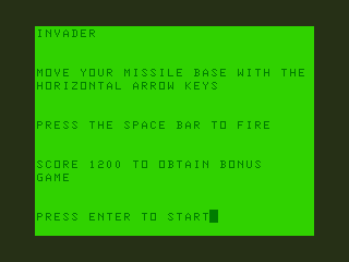 Invader (1982) - MobyGames
