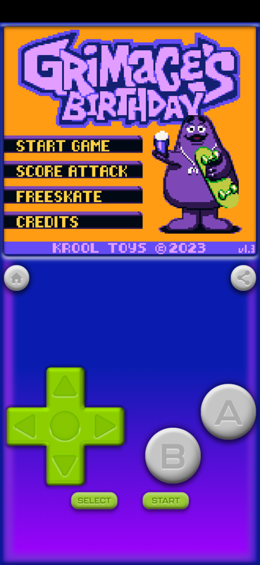 Grimace's Birthday (2023) - MobyGames