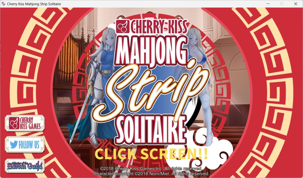 Screenshot of Cherry Kiss Mahjong Strip Solitaire (Windows, 2018 ...