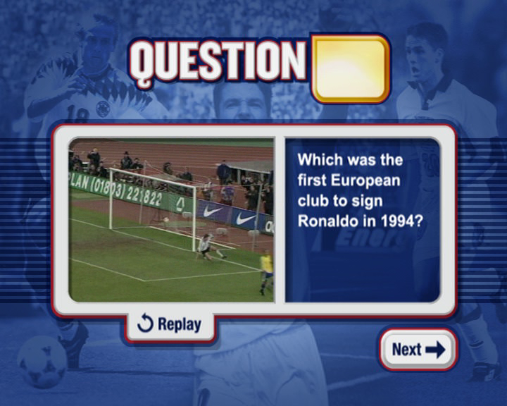 Screenshot of The Ultimate Football Pub Quiz (DVD Player, 2006) - MobyGames