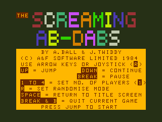 Screaming Abdabs (1985) - MobyGames