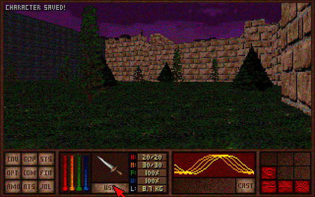 Screenshot of Amulets & Armor (DOS, 1997) - MobyGames