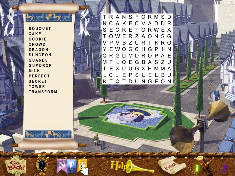 Screenshot of Shrek: Game Land Activity Center (Windows, 2001) - MobyGames