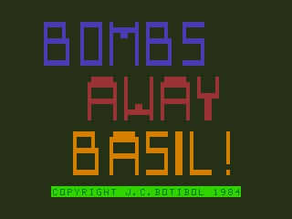 Bombs Away Basil! (1984) - MobyGames