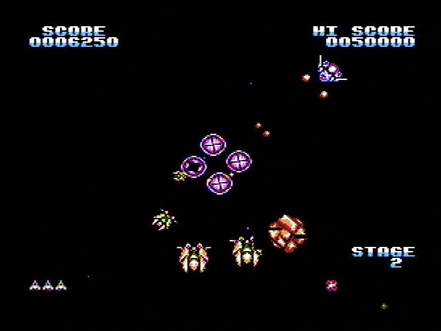 Screenshot of Gyruss (NES, 1983) - MobyGames