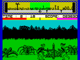Screenshot of Legend of the Amazon Women (ZX Spectrum, 1986) - MobyGames