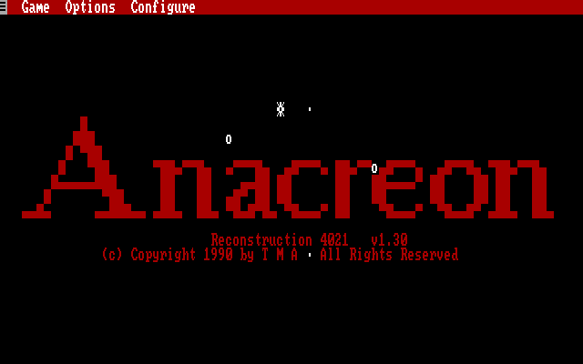 Anacreon: Reconstruction 4021 (1987) - MobyGames