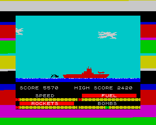 Screenshot of Harrier Attack! (ZX Spectrum, 1983) - MobyGames