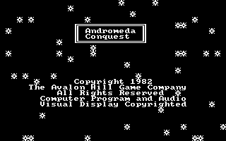 Screenshot of Andromeda Conquest (DOS, 1982) - MobyGames
