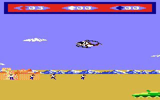 Screenshot of Choplifter! (Atari 7800, 1982) - MobyGames