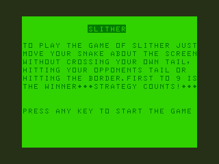 Slither (1983) - MobyGames