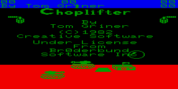 Screenshot of Choplifter! (VIC-20, 1982) - MobyGames