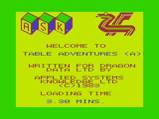 Table Adventures screenshots - MobyGames