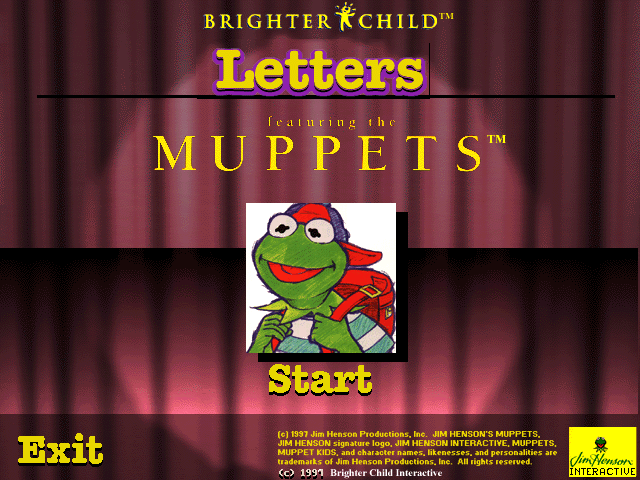 Muppet Kids: Volume 1 - Letters: Capital & Small screenshots - MobyGames