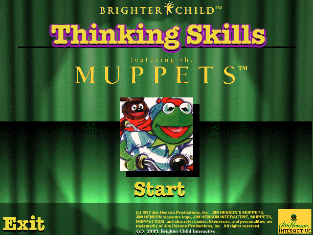 Muppet Kids: Volume 4 - Thinking Skills (1999) - MobyGames