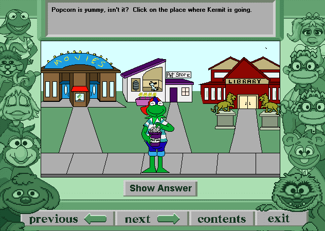 Screenshot of Muppet Kids: Volume 4 - Thinking Skills (Windows 16-bit ...