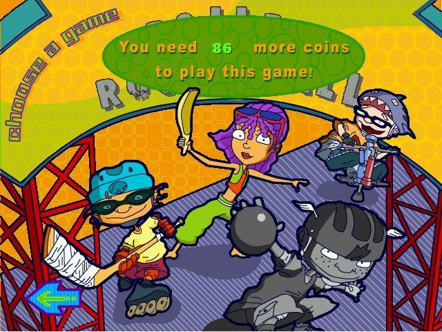 Screenshot of Rocket Power: Extreme Arcade Games (Windows, 2001) - MobyGames