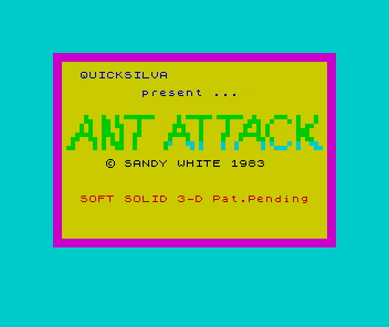 Screenshot of Ant Attack (ZX Spectrum, 1983) - MobyGames