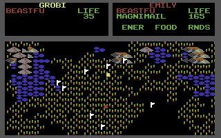 Screenshot of Mail Order Monsters (Commodore 64, 1985) - MobyGames