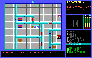 Screenshot of Stellar Explorer: The Drosi Encounter (DOS, 1991) - MobyGames