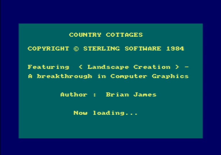 Country Cottages (1984) - MobyGames