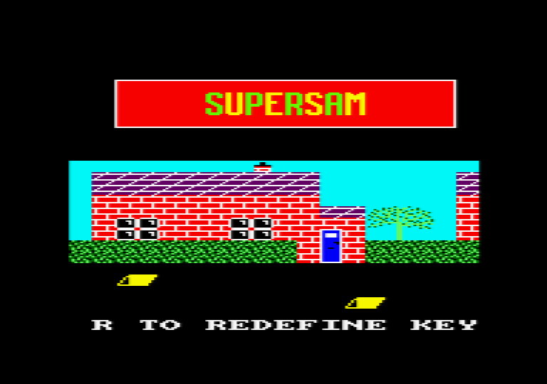 Screenshot of Super Sam (Amstrad CPC, 1985) - MobyGames