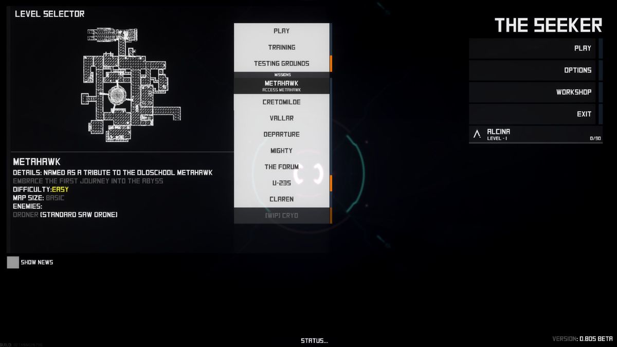 Screenshot of The Seeker (Windows, 2016) - MobyGames