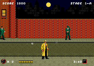 Screenshot of Dick Tracy (Genesis, 1990) - MobyGames