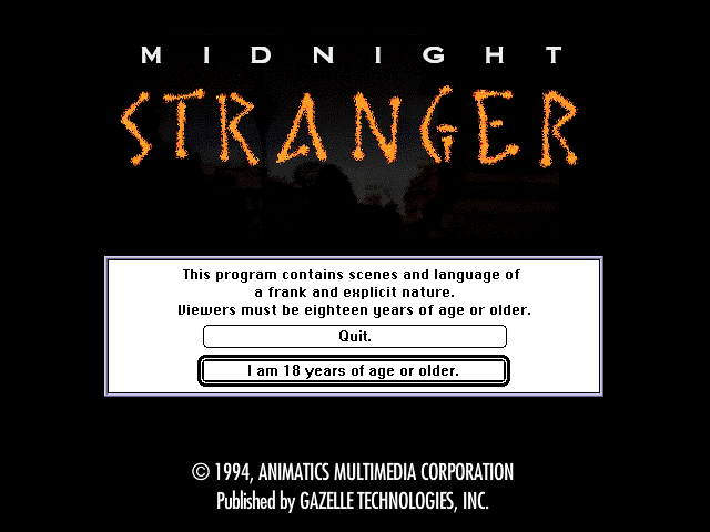 Midnight Stranger (1993) - MobyGames