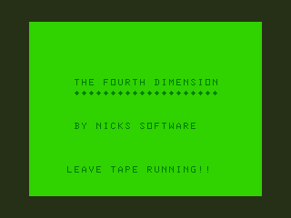 The Fourth Dimension (1986) - MobyGames