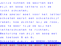 Screenshot of Woorden Maken (ZX Spectrum, 1984) - MobyGames