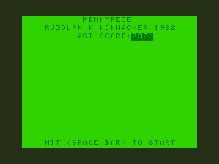 Pennypede (1983) - MobyGames