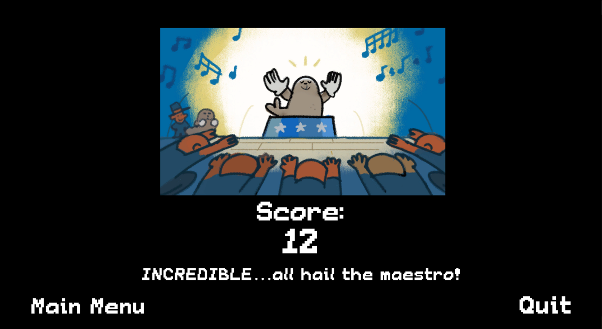 Screenshot of Rhythm Hell (Windows, 2023) - MobyGames