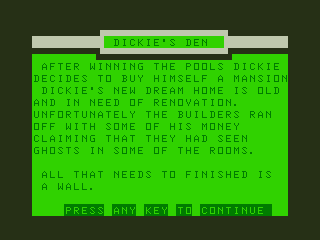 Dickie's Den (1984) - MobyGames