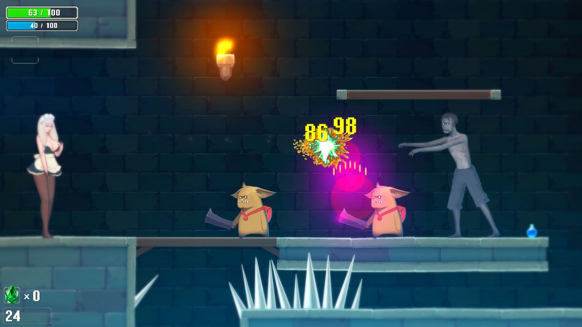 Screenshot of Dungeon & Maid (Windows, 2015) - MobyGames