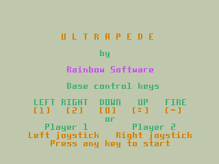 Ultrapede (1983) - MobyGames
