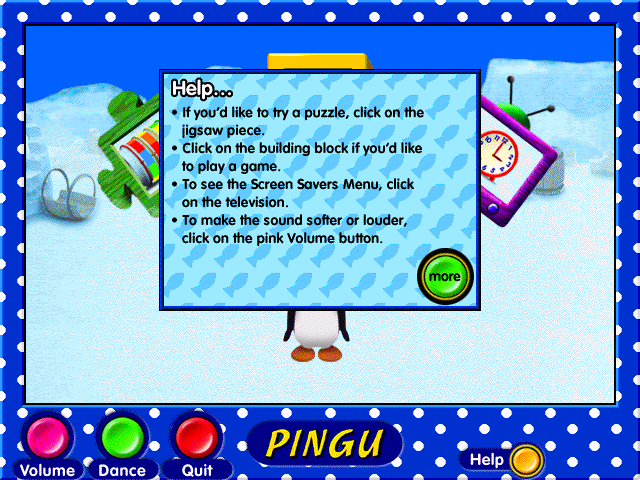Screenshot of Pingu: A Barrel of Fun! (Windows, 1997) - MobyGames