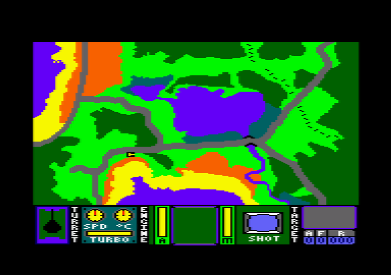 Screenshot of Tank Commander (Amstrad CPC, 1986) - MobyGames