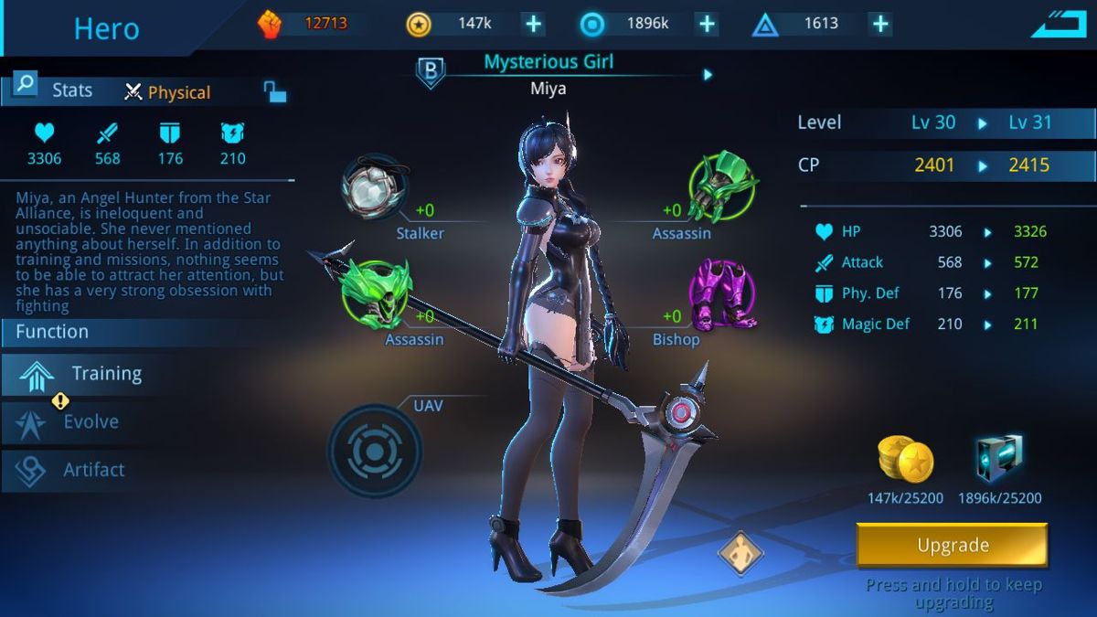 Angel Legion: DLC Bay Goddess (Black) screenshots - MobyGames