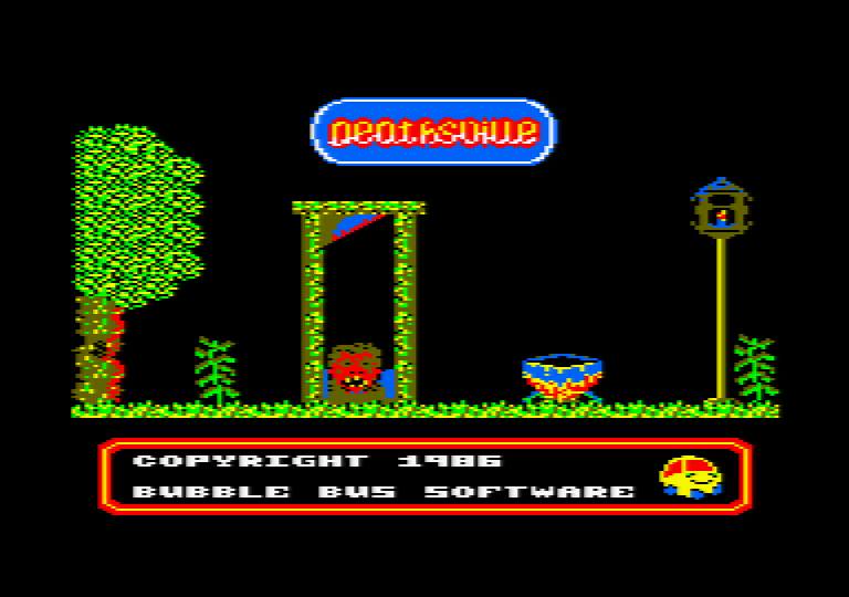 Screenshot of Deathsville (Amstrad CPC, 1986) - MobyGames