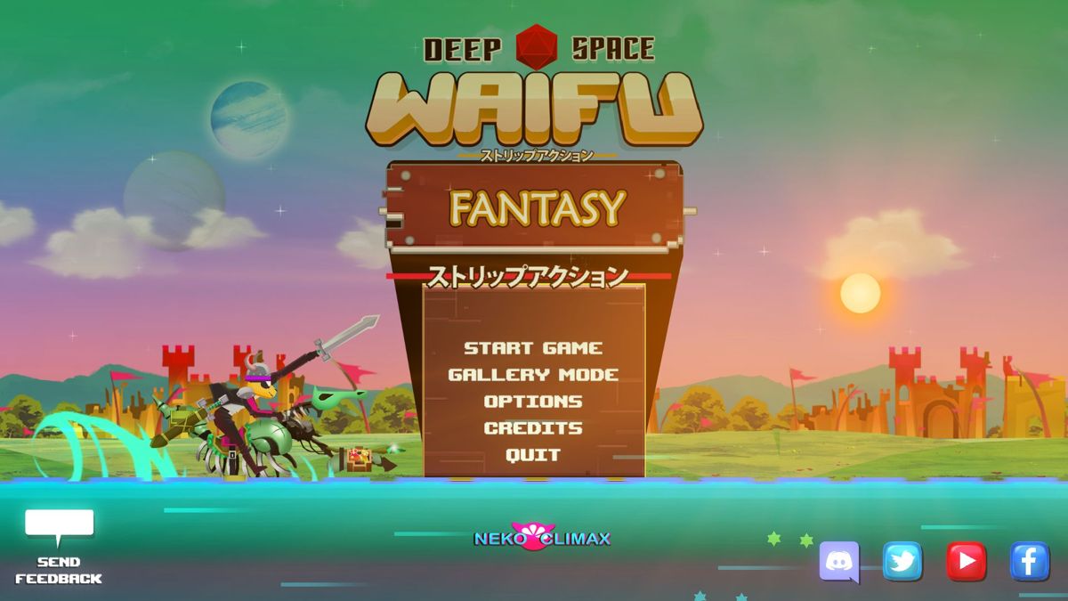 Screenshot of Deep Space Waifu: Fantasy (Windows, 2018) - MobyGames