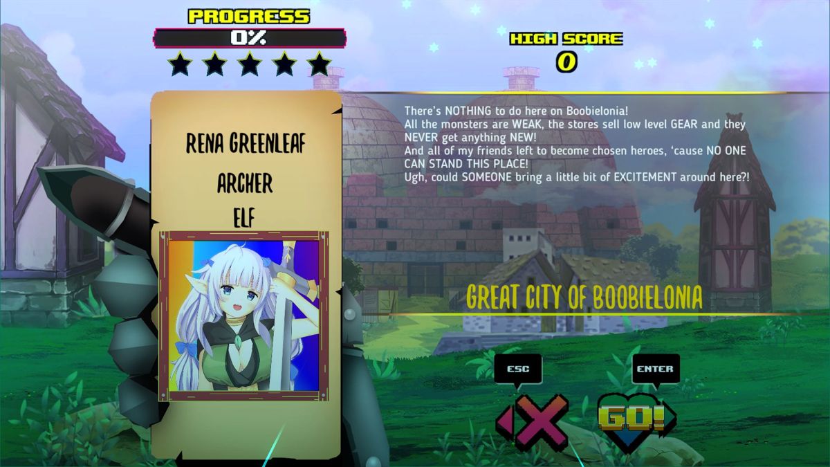 Screenshot of Deep Space Waifu: Fantasy (Windows, 2018) - MobyGames